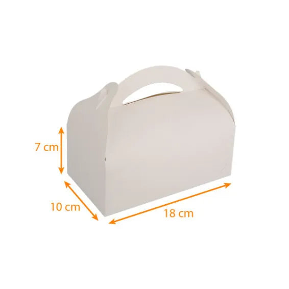 Cake Boxes with Handle 18x10x7cm pack of 50 – strawberryred
