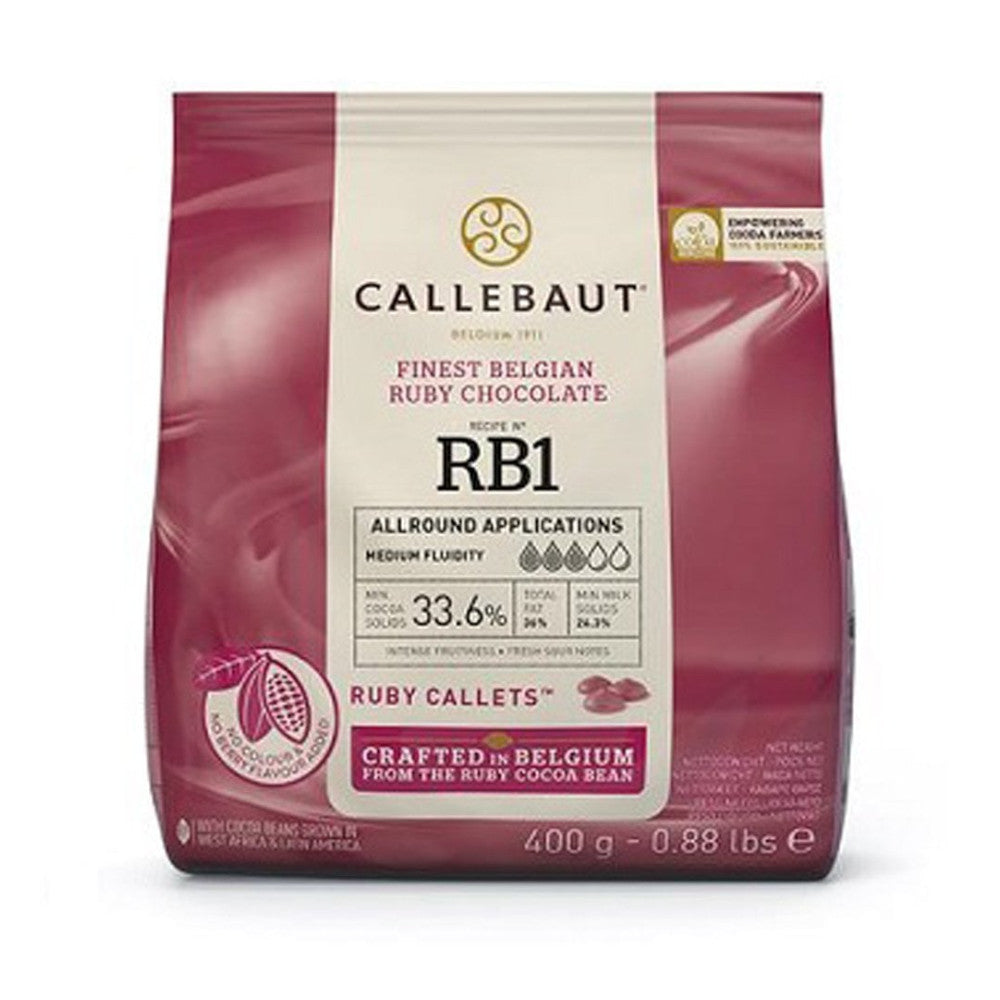 Callebaut Ruby Chocolate 400g – strawberryred