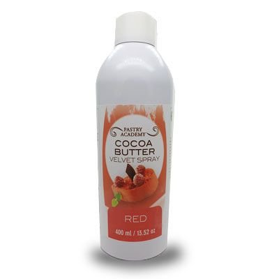 Pastry Academy Red Cocoa Butter Velvet Spray 400ml – strawberryred