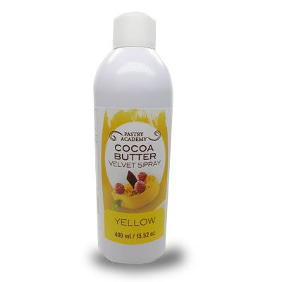 Pastry Academy Yellow Cocoa Butter Velvet Spray 400ml – strawberryred